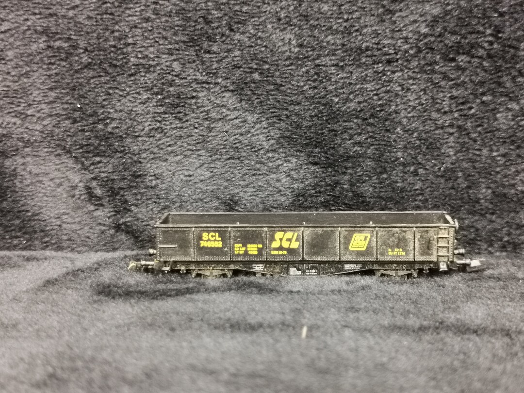 Vintage Fleischmann N Scale Seaboard Coast Line Gondola Car SCL 746552 ...