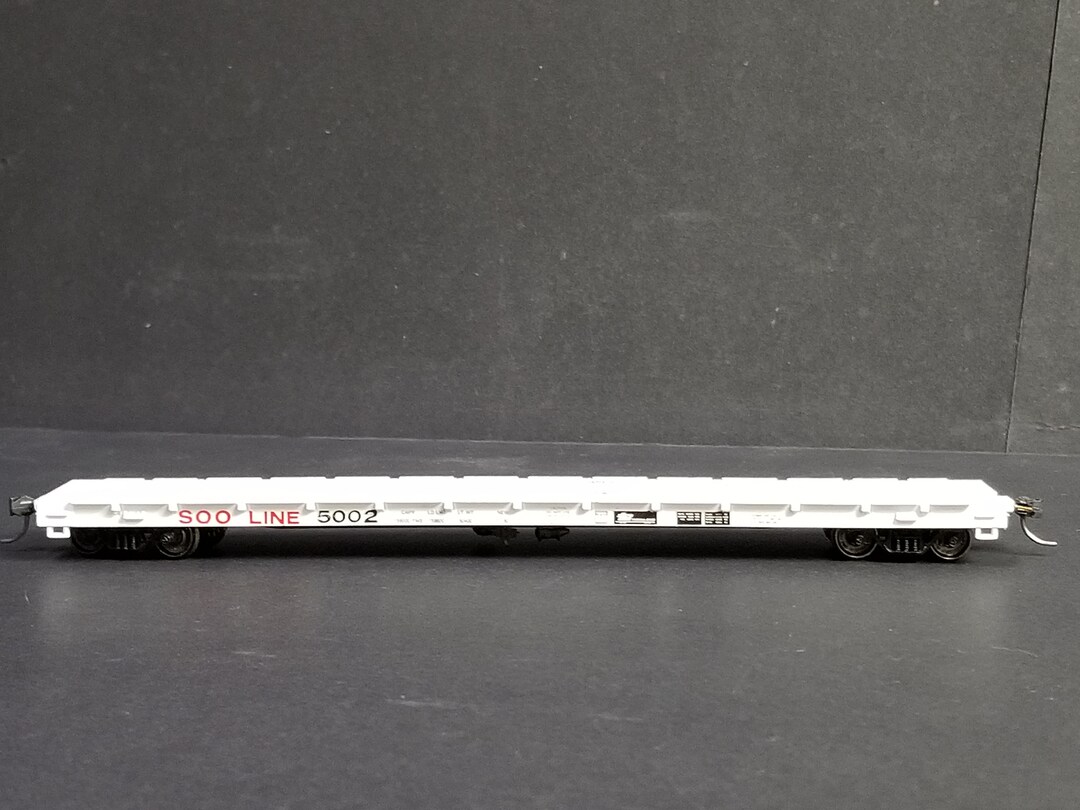 HO Scale Roundhouse Soo Line 60' Flat Car 5002 White - Etsy