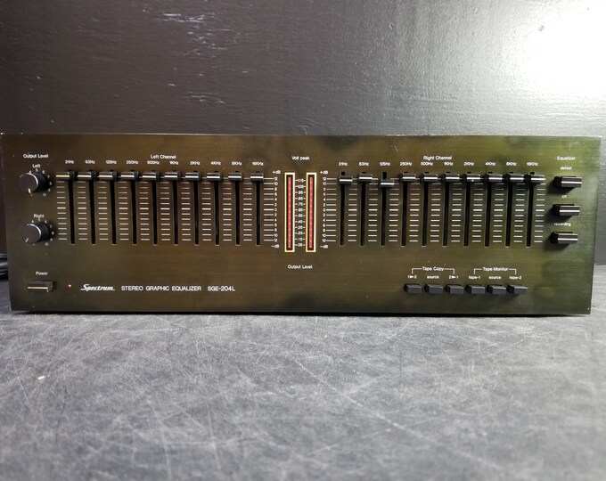 Vintage Spectrum Stereo Graphic Equalizer SGE-204L Tested Working - Etsy