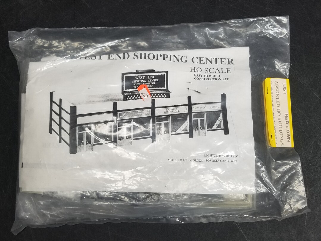 Model Power HO Scale Shopping Center West End Building Kit - Etsy