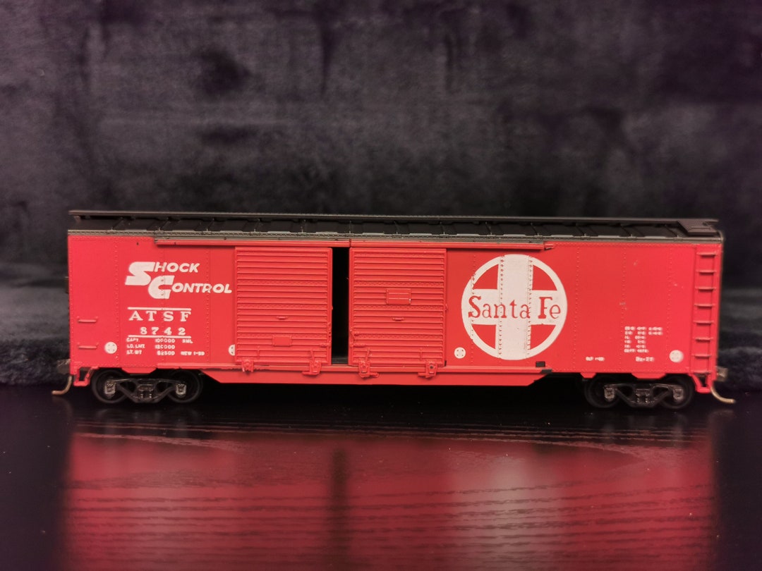 Vintage Athearn HO Scale Santa Fe Box Car: ATSF 8742, Red - Etsy