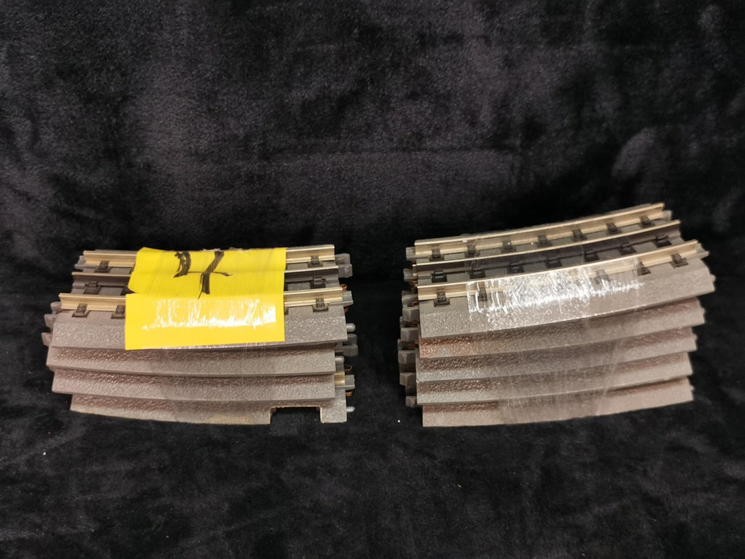 Vintage MTH O Gauge 0-54 Real Trax 6" Half-curved Tracks Lot of 9 ...