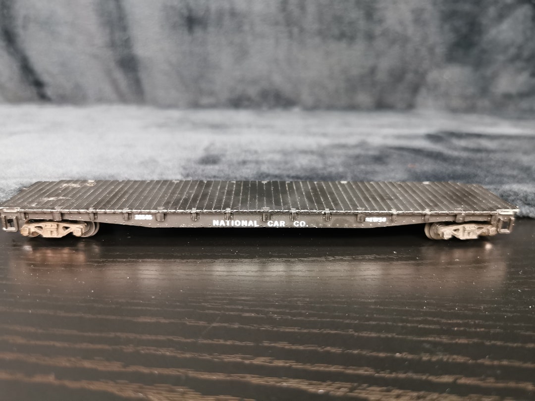 Vintage American Flyer Gilbert HO Scale National Car Company Flat Car ...