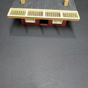 HO Scale Two Storey Red Bricks Houses With Four Windows and No Door - Etsy