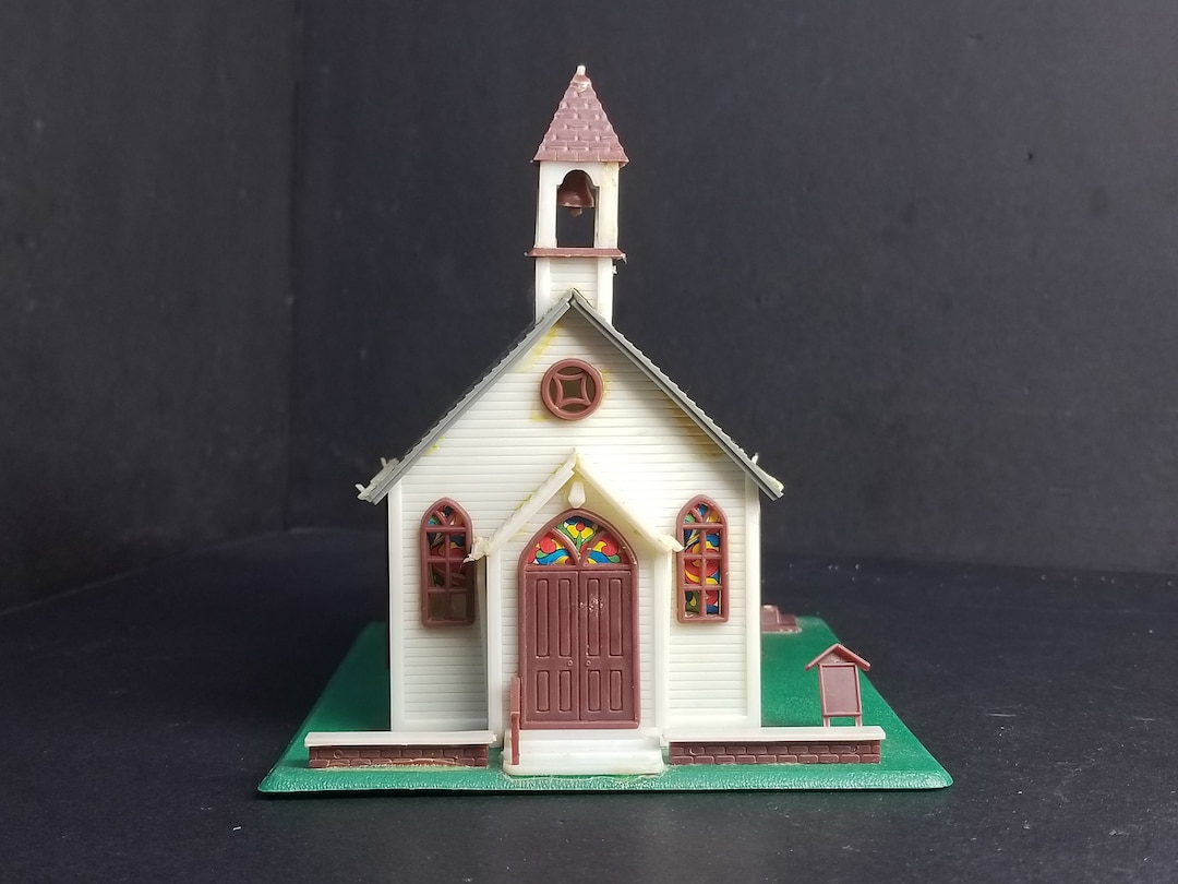 R.o.c HO Scale Church Model for Layout Trains Fully Assembled - Etsy