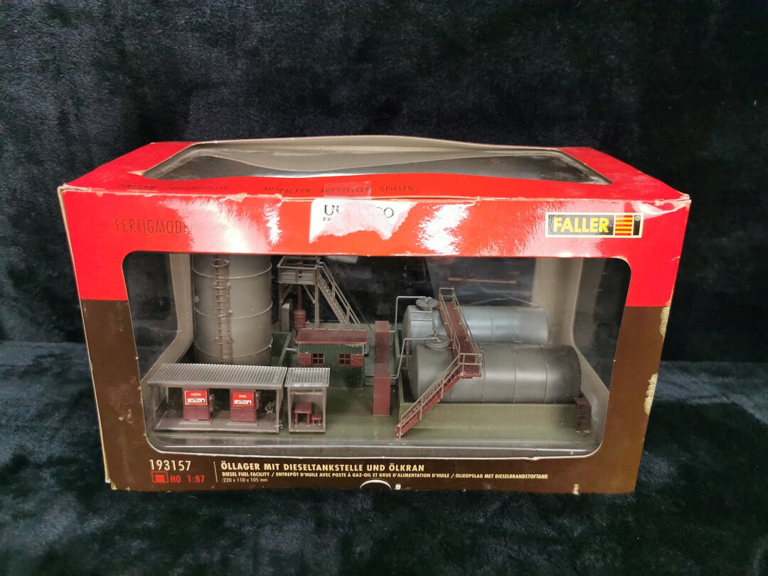 Vintage Faller HO Scale Model Railroading Diesel Fuel Facility Building ...