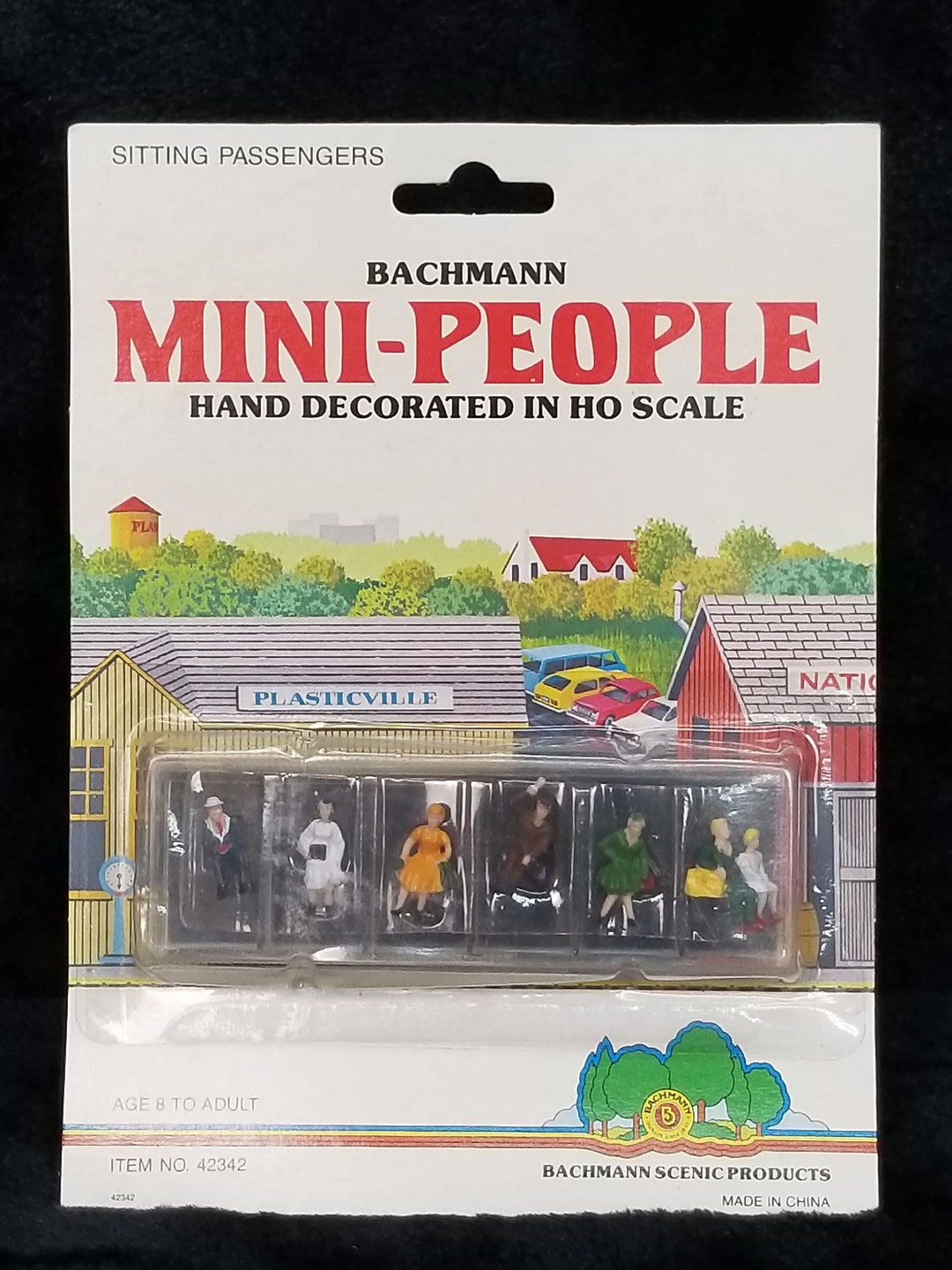 Vintage Bachmann HO Scale Mini-people: Hand Decorated Sitting ...