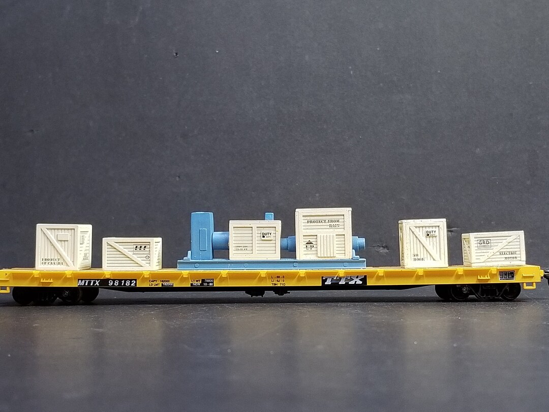 Roundhouse HO Scale Mttx 98182 Flat Car Excellent - Etsy