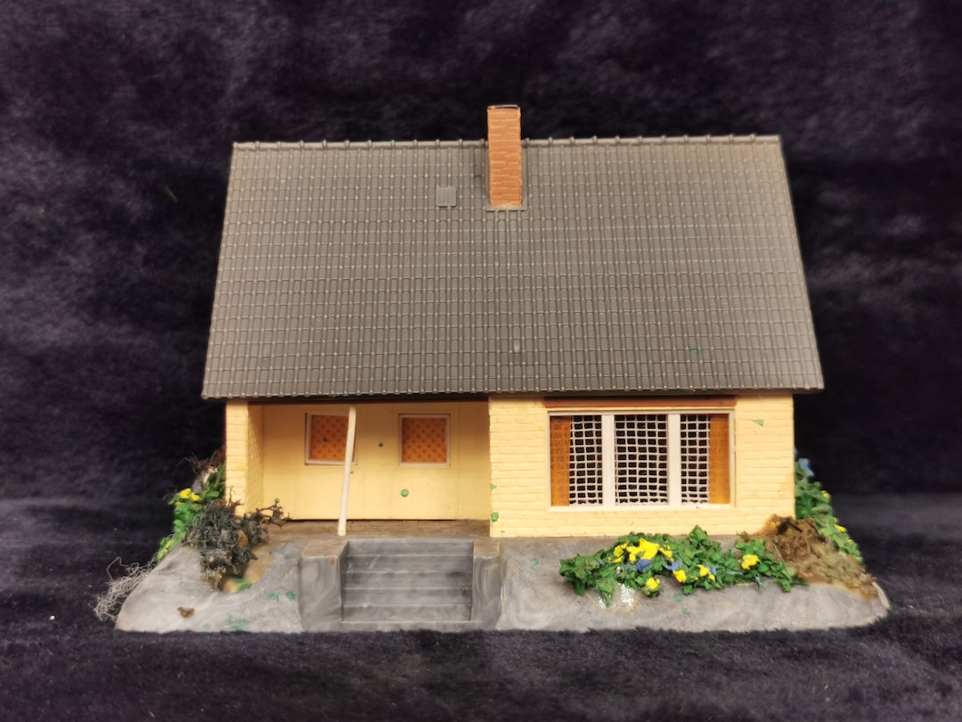 Vintage Faller HO Scale Two Story House for Model Railroading Built - Etsy