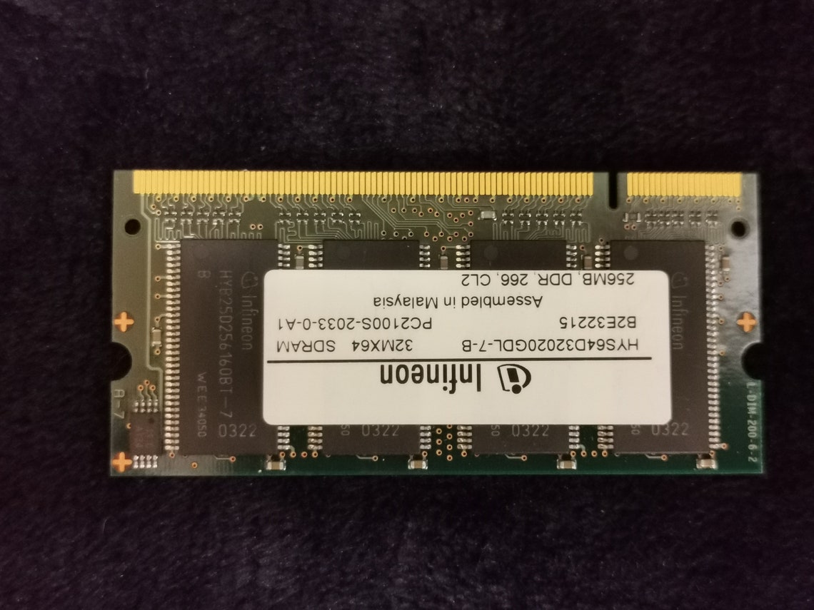 Vintage Infineon Ddr Sdram Laptop Memory Module RAM Lot of 5 - Etsy