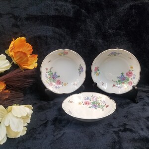 Vintage Pareek Johnson Brothers Flowers Pattern Small Bowls Set of 3 - Etsy