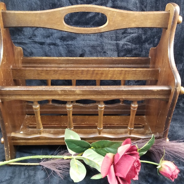 Rustic Magazine Rack - Etsy