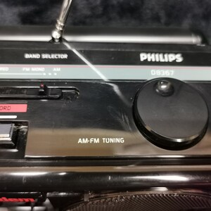 Vintage Philips Tandem Boombox Dual Radio Cassette Player - Etsy