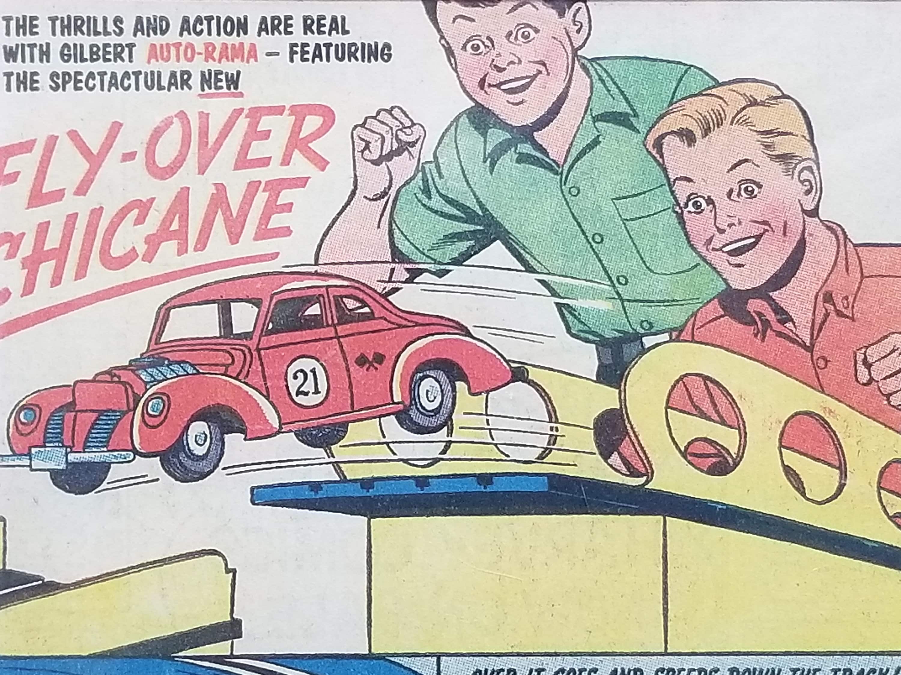 1967 Print AD Gilbert Auto-rama With the Fly-over Chicane Toy - Etsy