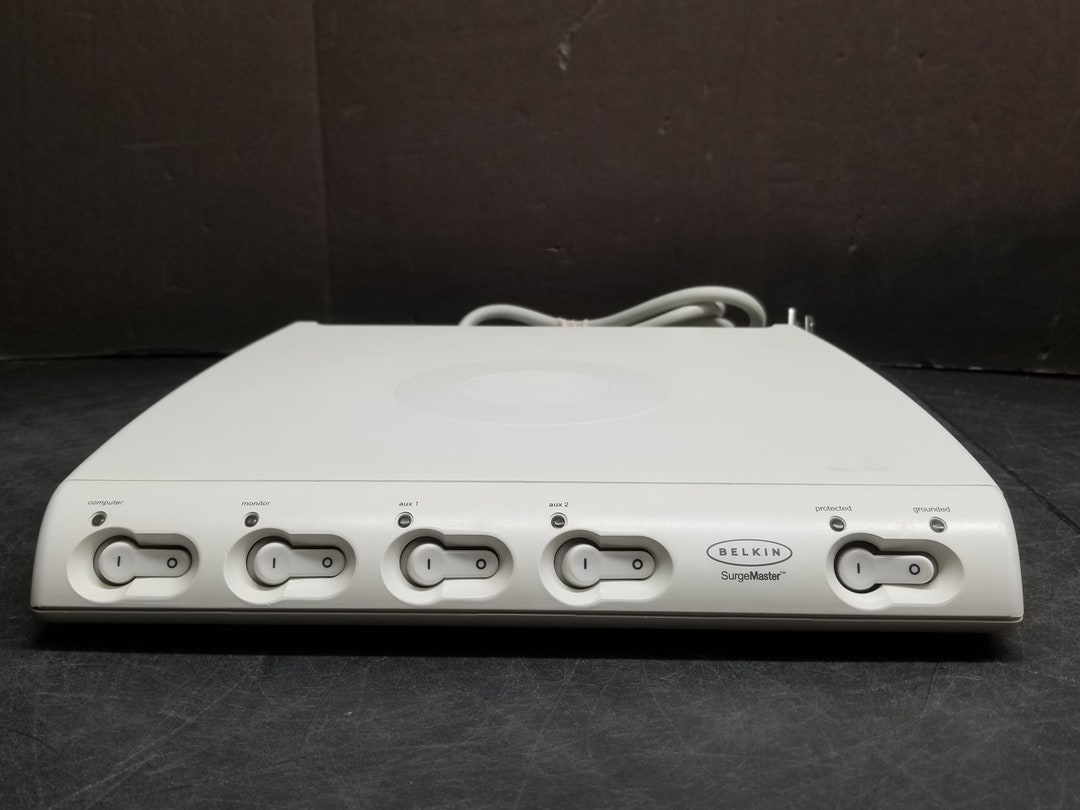 Vintage Belkin Model F9S520-06 5 Outlets Surge Protector Tested Working ...