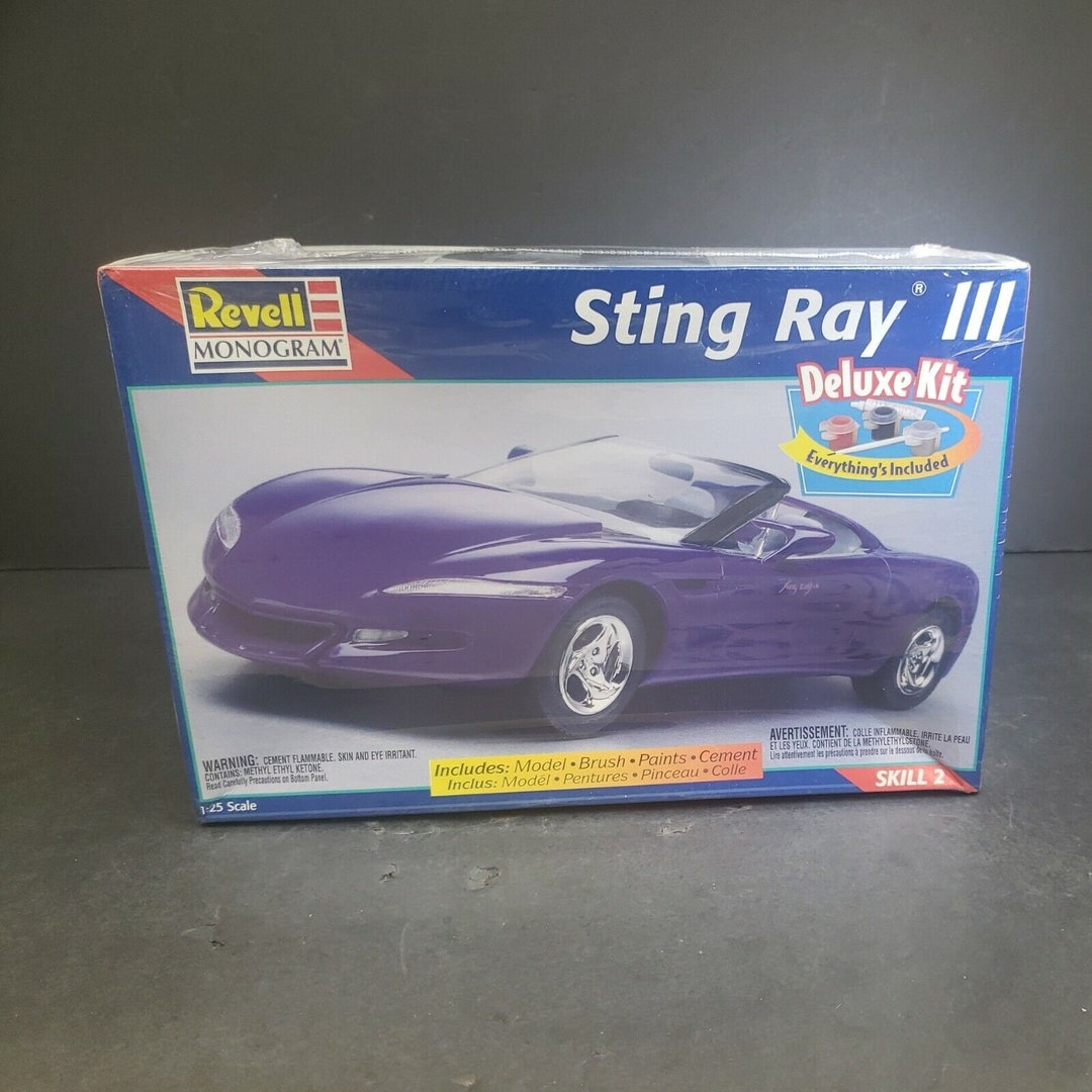 Revell/monogram 85-6644 1/25 Sting Ray III Deluxe Kit New Sealed Box ...