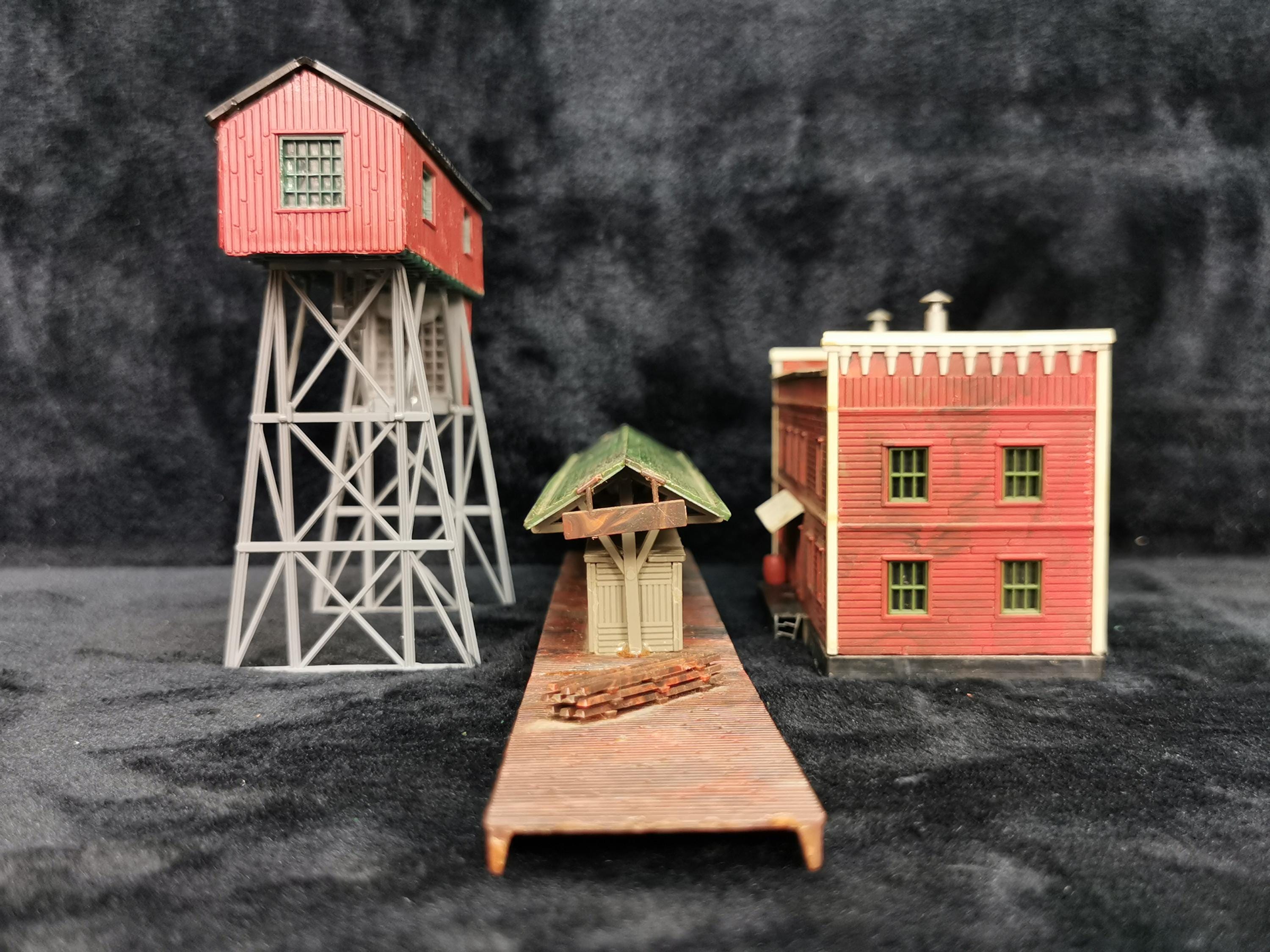 Vintage N Scale Railway Heljan Lot of 3 Industrial Buildings for Trains ...