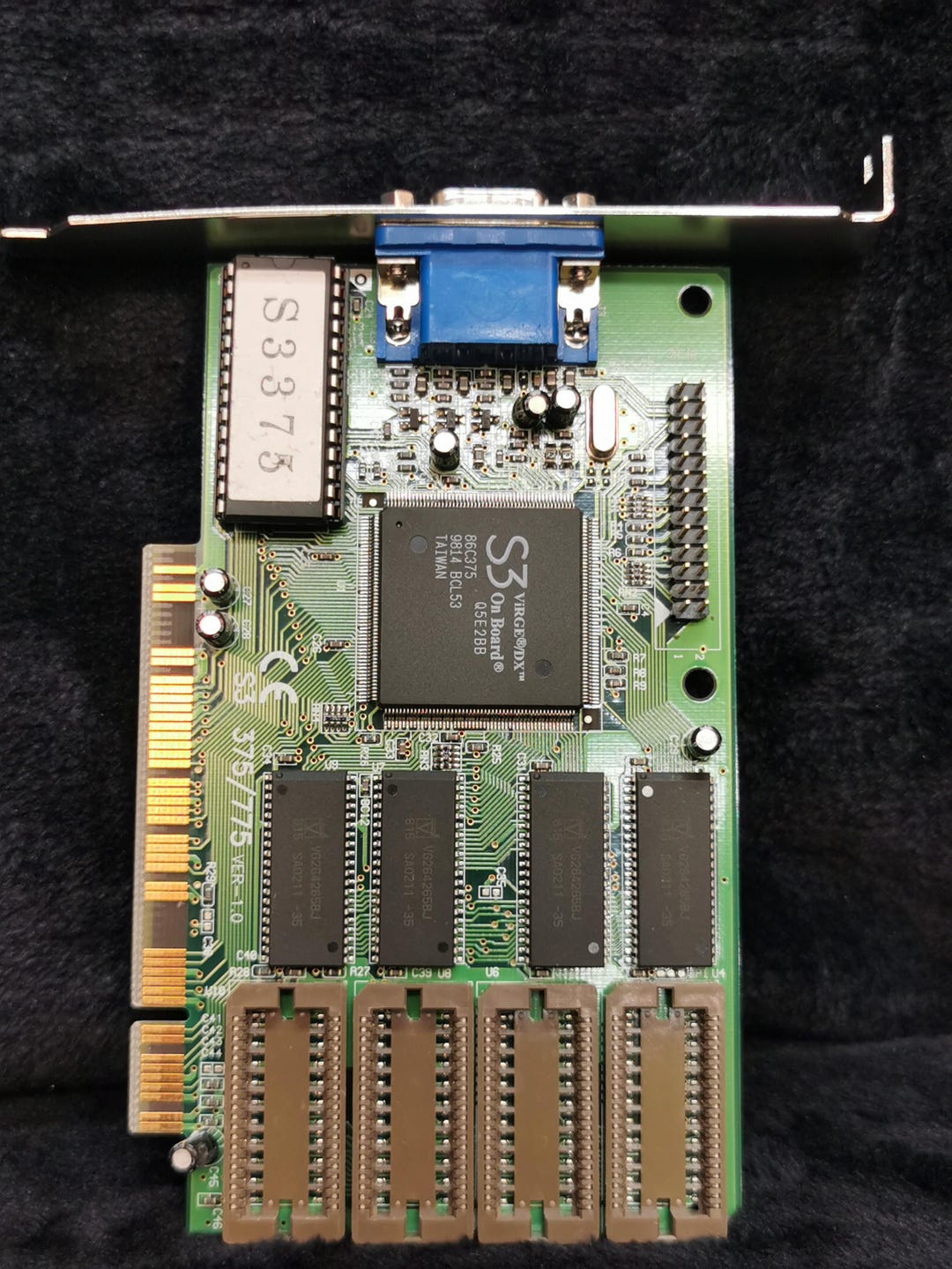 Vintage Apac S3375 S3 Virge Dx PCI 2mb Exp VGA Graphics Card S375/775 ...