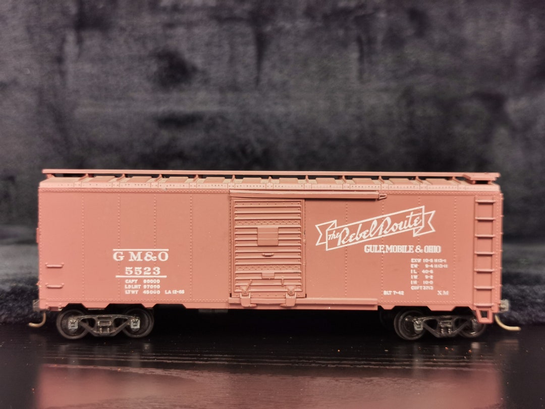 Vintage Athearn the Rebel Route Box Car Brown 5523 GM&O Excellent - Etsy