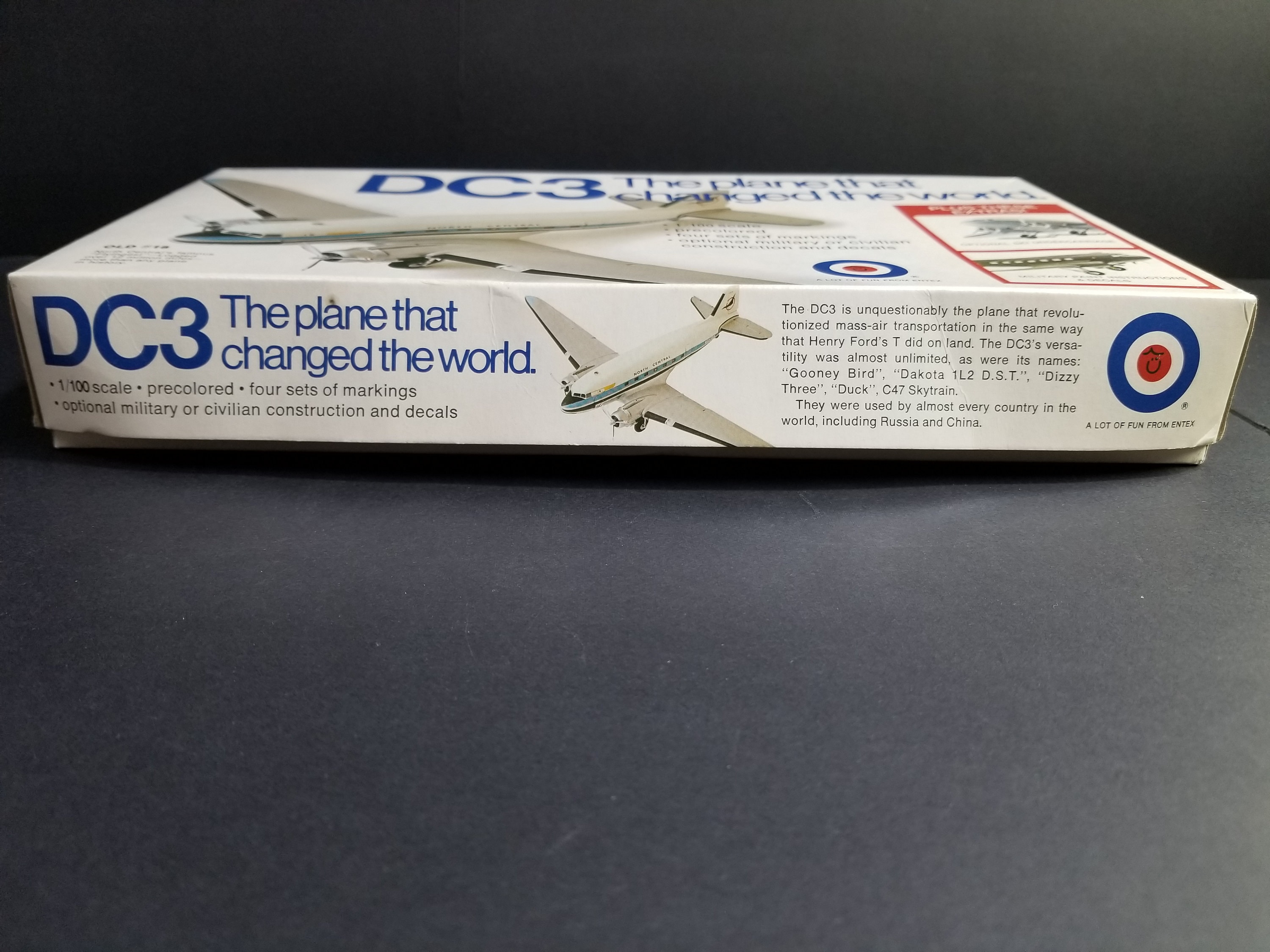 Entex 1/100 Model Kit DC3 the Plane That Changed the World - Etsy