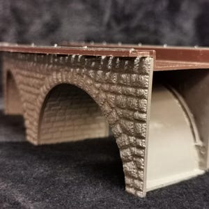 Vintage Unbranded HO Scale Model Railroad Top Section Viaduct Curved - Etsy