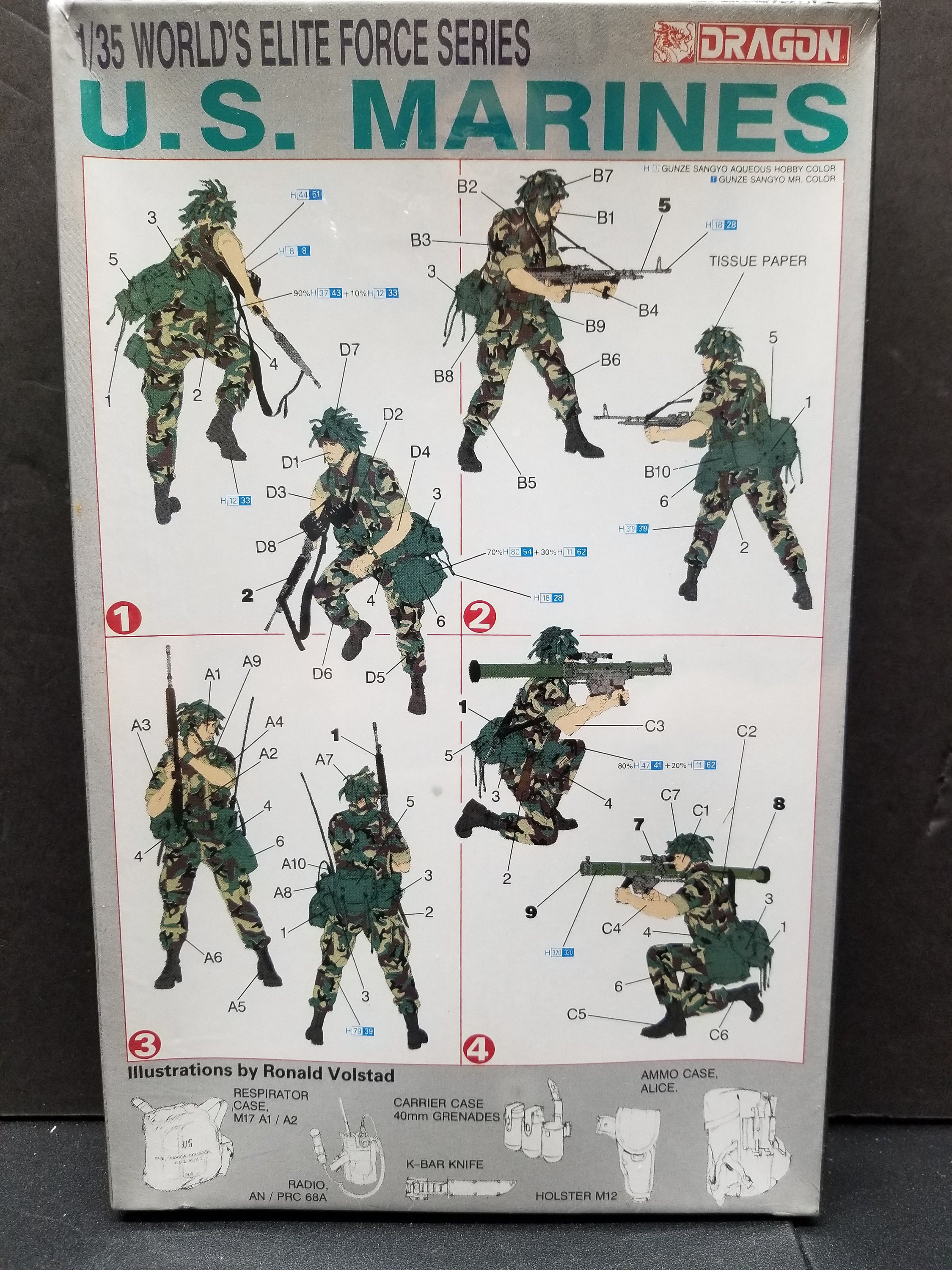 Dragon U.S. Marines 1/35 Scale Kits Soldiers #3007 New Sealed - Etsy