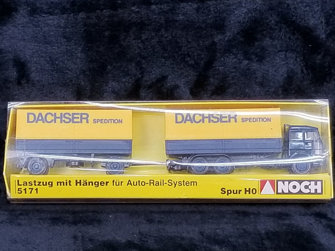 Vintage Noch HO Scale Dachser Spedition Truck With Trailer for Auto ...