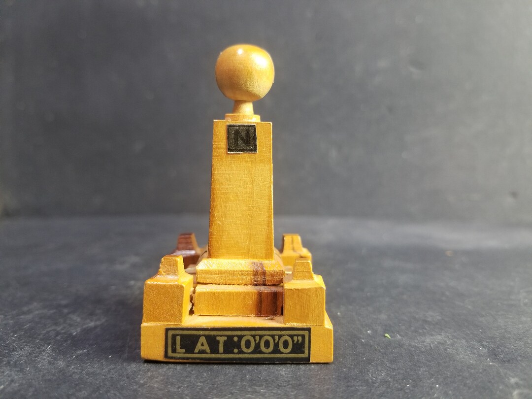 Vintage Null Island Wooden Handmade Decoration Lat : 0'0'0'' - Etsy