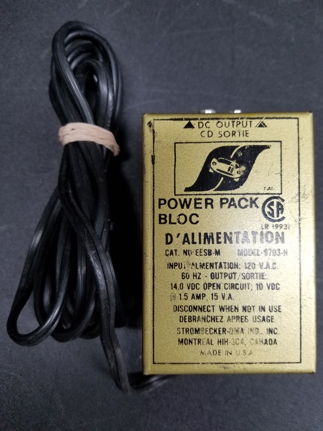 Strombecker Vintage HO Scale Power Pack 9703-H Gold Good Condition - Etsy