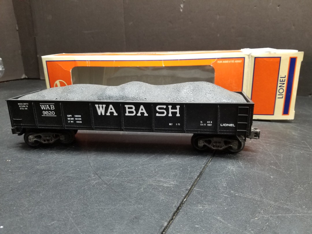 Lionel O Scale Wabash Wab 9820 Gondola Black Wagon Boxed - Etsy