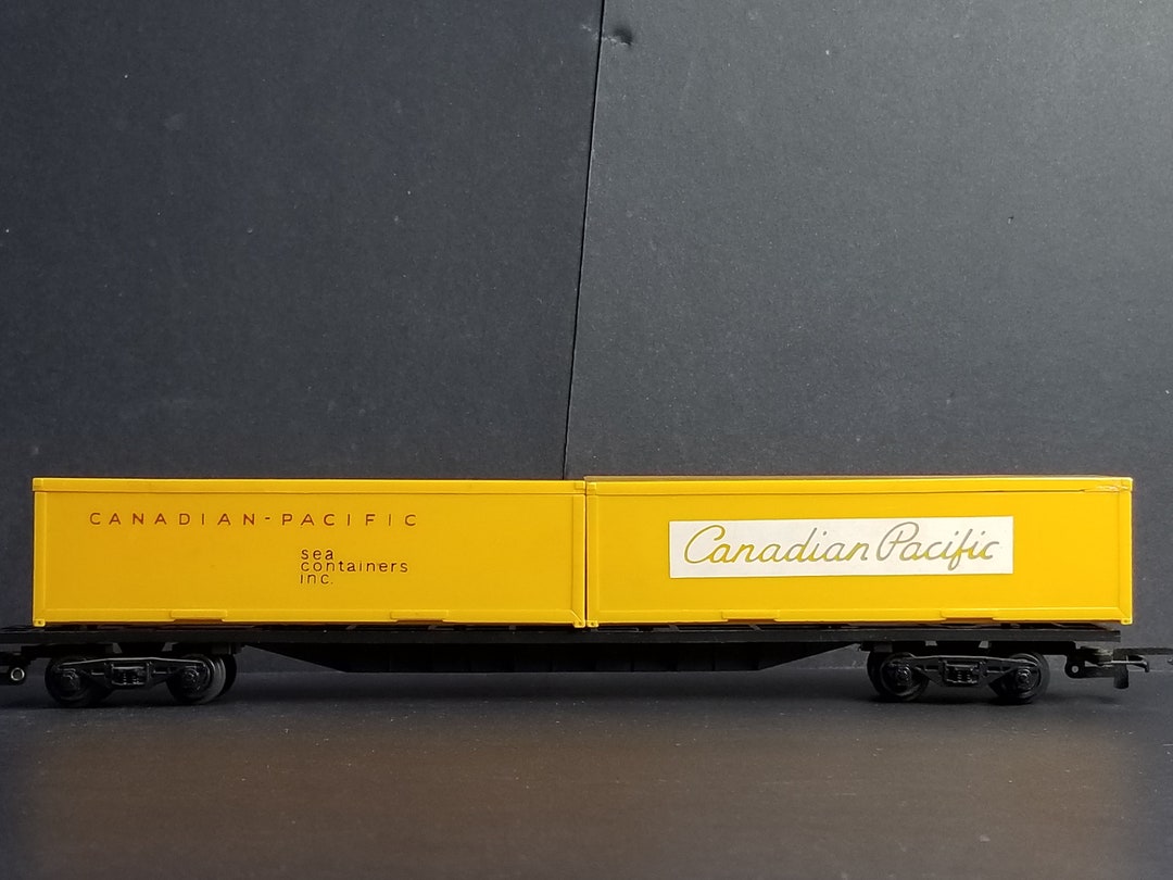 Tri-ang OO/HO Scale Canadian Pacific & Sea Container 2 Containers Car ...