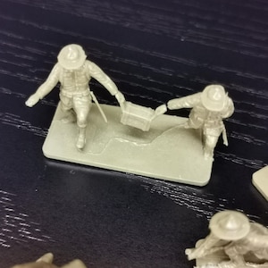 Vintage HO Scale Soldiers WWII Infantry People Figures Light Green ...