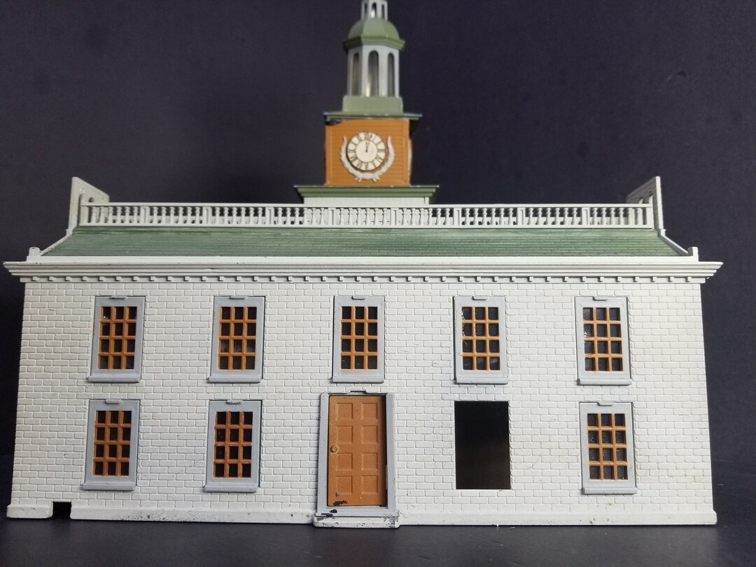 Plasticville HO Scale Independence Hall Church Assembled - Etsy