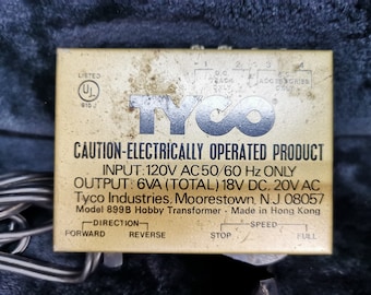 Vintage Tyco HO Scale Transformer Train Power Pack Model 899C Tested ...