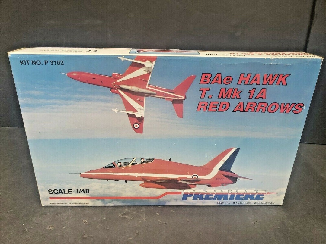 Premiere #P 3102 1/48 BAE Hawk T. MK 1A Red Arrows Model Kit - New Open ...