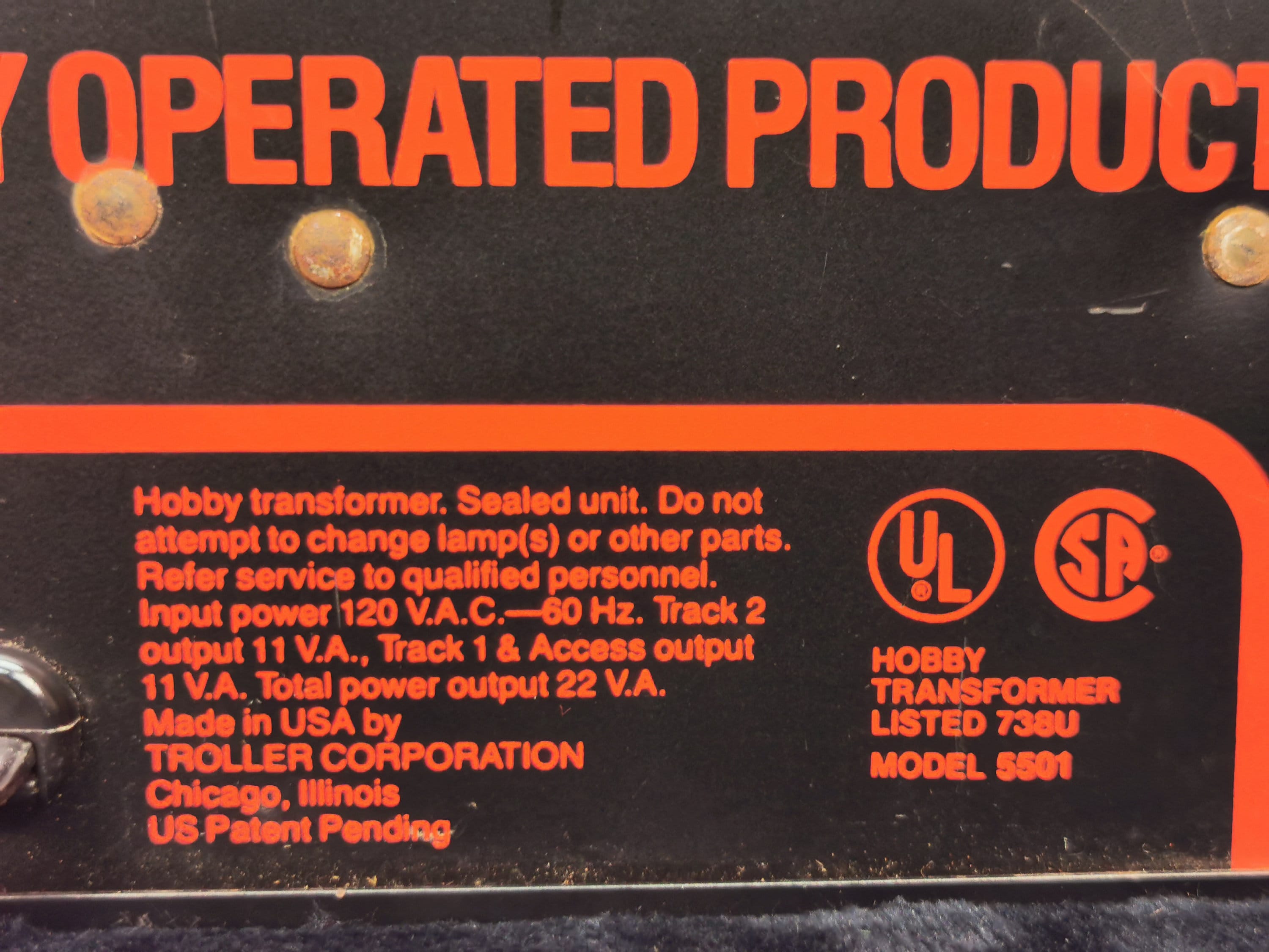 Vintage Troller Ttain Controller Transformer Transistorized Autopulse ...