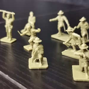 Vintage HO Scale Soldiers WWII Infantry People Figures Light Green ...