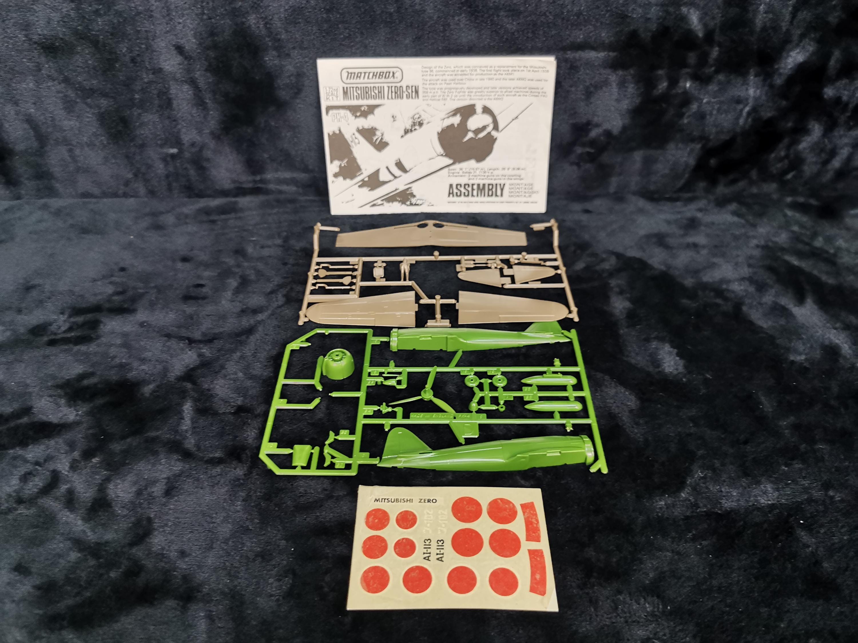 Matchbox A6M2 Zero-sen 1/72 #PK-4 Open Box Complete - Etsy