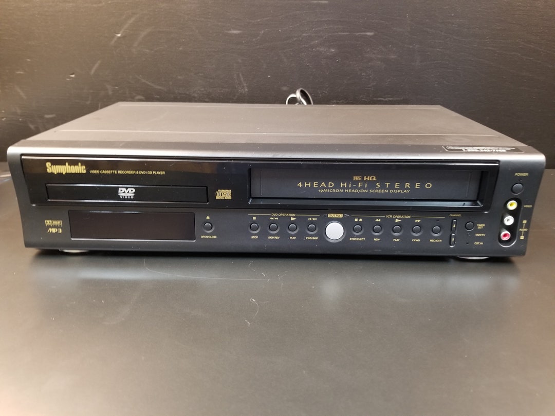 Vintage Symphony WF802 DVD / VHS Combo Player Tested Working - Etsy