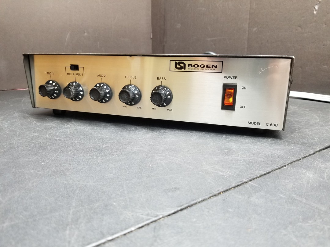 Bogen Solid State Public Address PA Amplifier AMP Model C 60B Works - Etsy