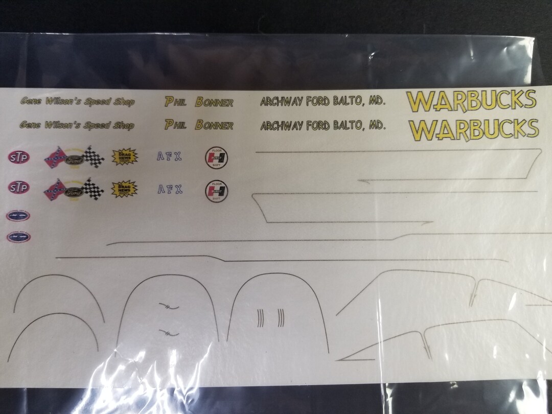 Brand New Decal Set Sheet For Model Car Kit Read Description Etsy