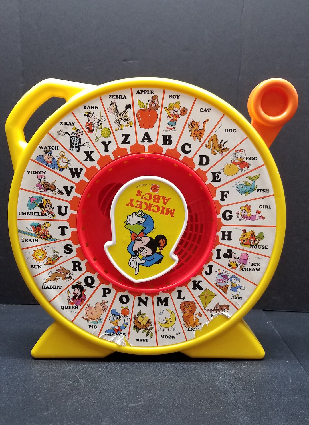 1989 Wlat Disney Mickey Abc's See N Say Mattel - Etsy