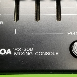 Vintage Toa 8 Channels Mixing Console Model Rx-208 Working - Etsy
