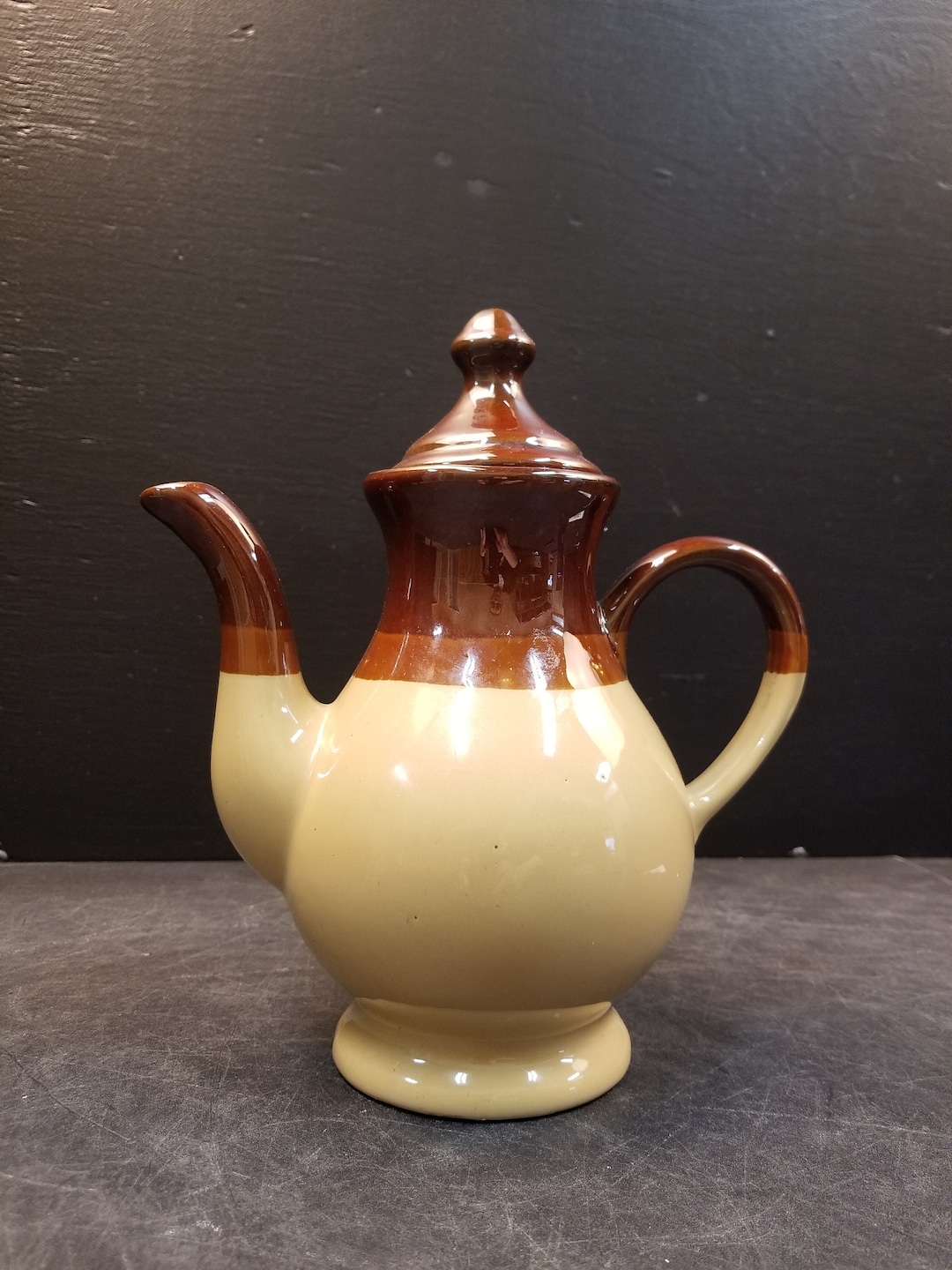 Vintage 1970s Ombre Effect Brown Teapot - Etsy