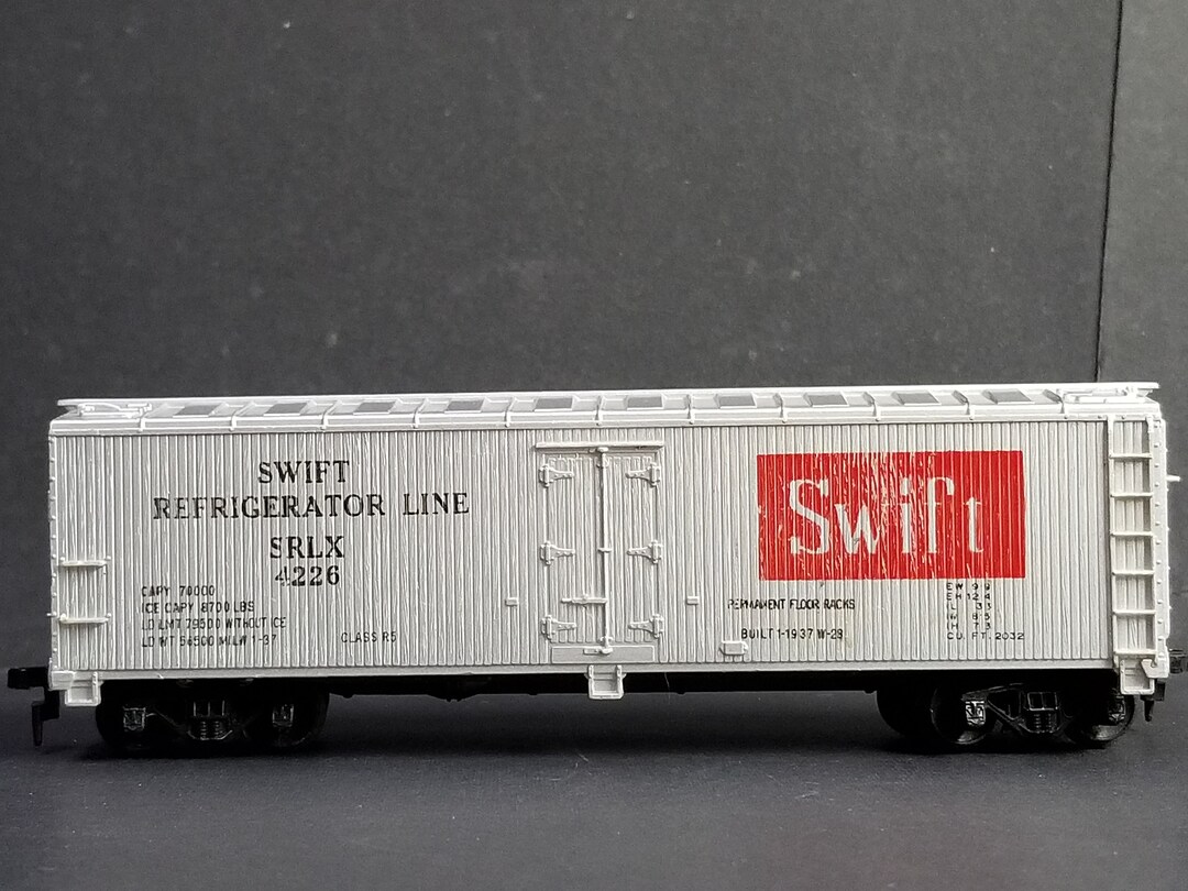 HO Scale Tyco Swift Refrigerator Line Srlx #4226 Silver - Etsy