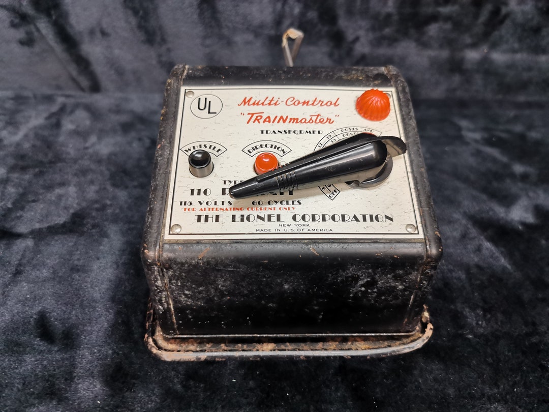 Vintage O Scale Lionel Multi-control Trainmaster Transformer 110 Watt ...