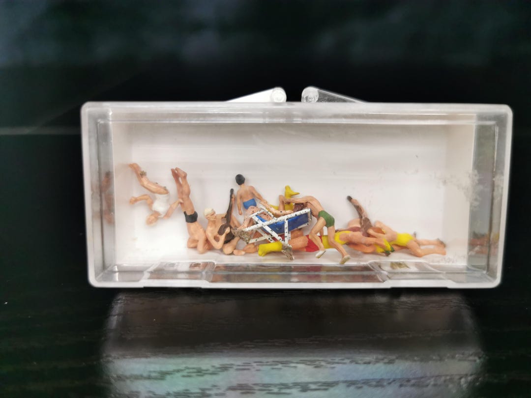 Vintage HO Scale Swimming People Seaside Figures for Trains Layout Lot ...
