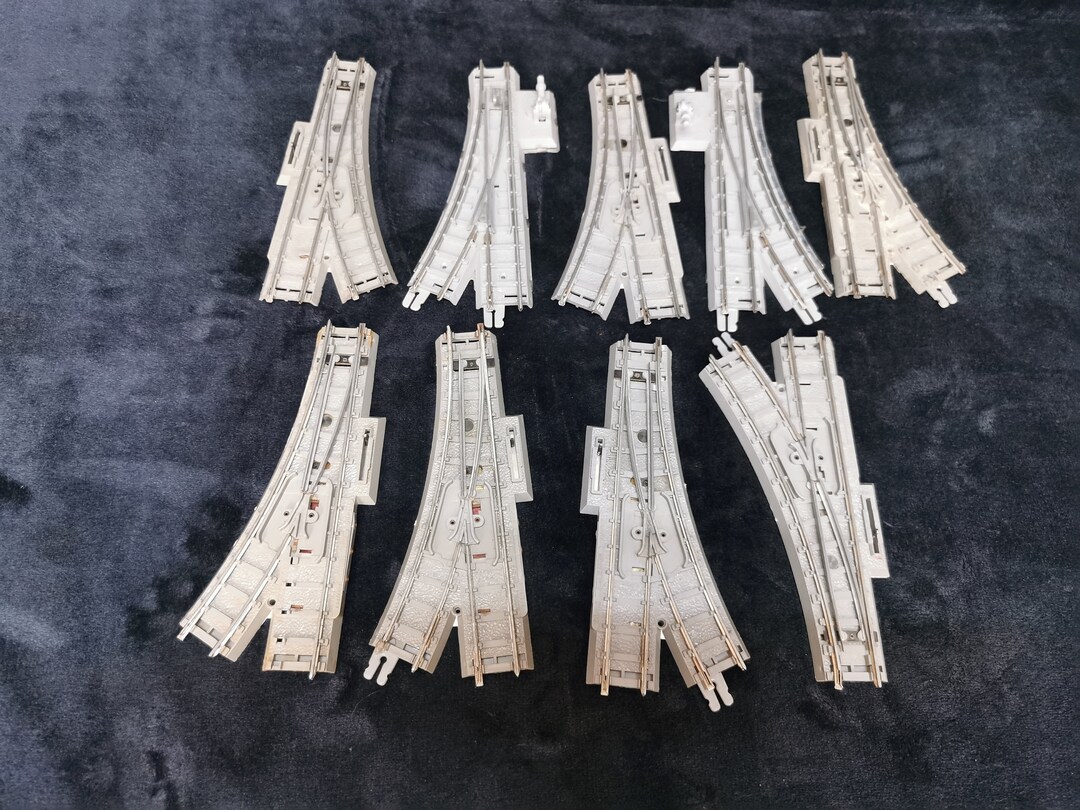 Vintage Tri-ang OO Gauge 7 1/2"left Right Point Switch Track R101 R102 ...