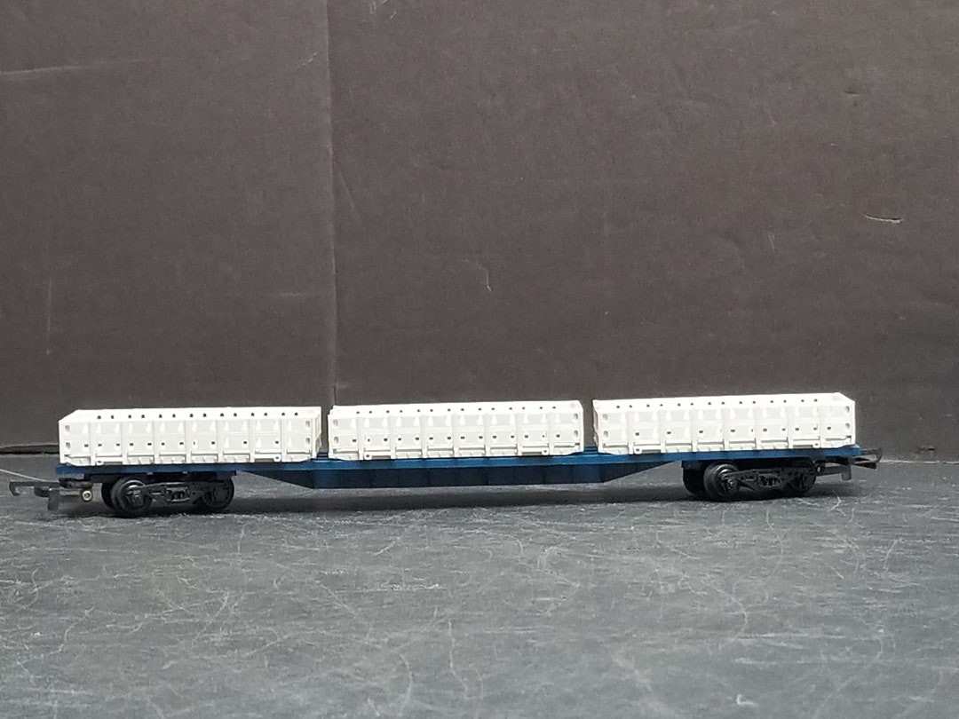 RARE Open Container on Frame Freight Car - Tri-ang OO/HO Scale, 3 ...