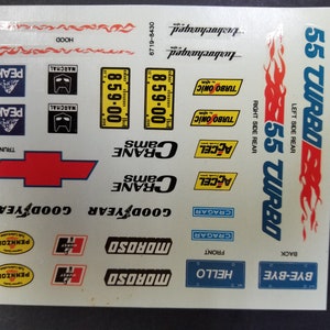 Brand New Decal Set Sheet for Model Car Kit Read Description - Etsy